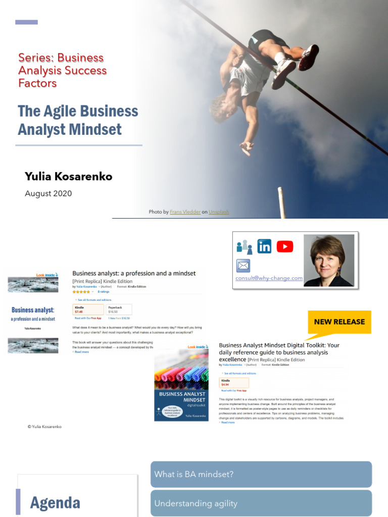 Agile Business Analyst Mindset Yulia Kosarenko 2020 1 | PDF | Agile ...