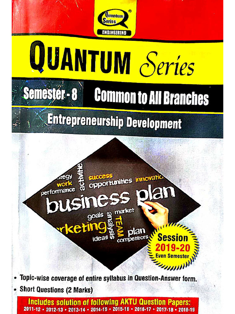 Entrepreneurship Development Pdf