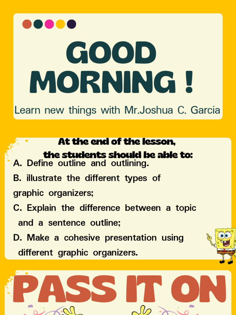 Outlining and Graphic Organizer | PDF | Map | Concept
