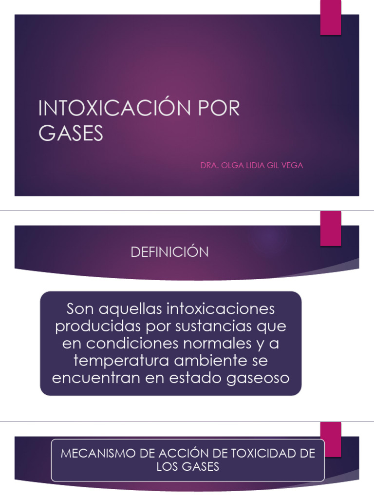 Intoxicación Por Gases | PDF