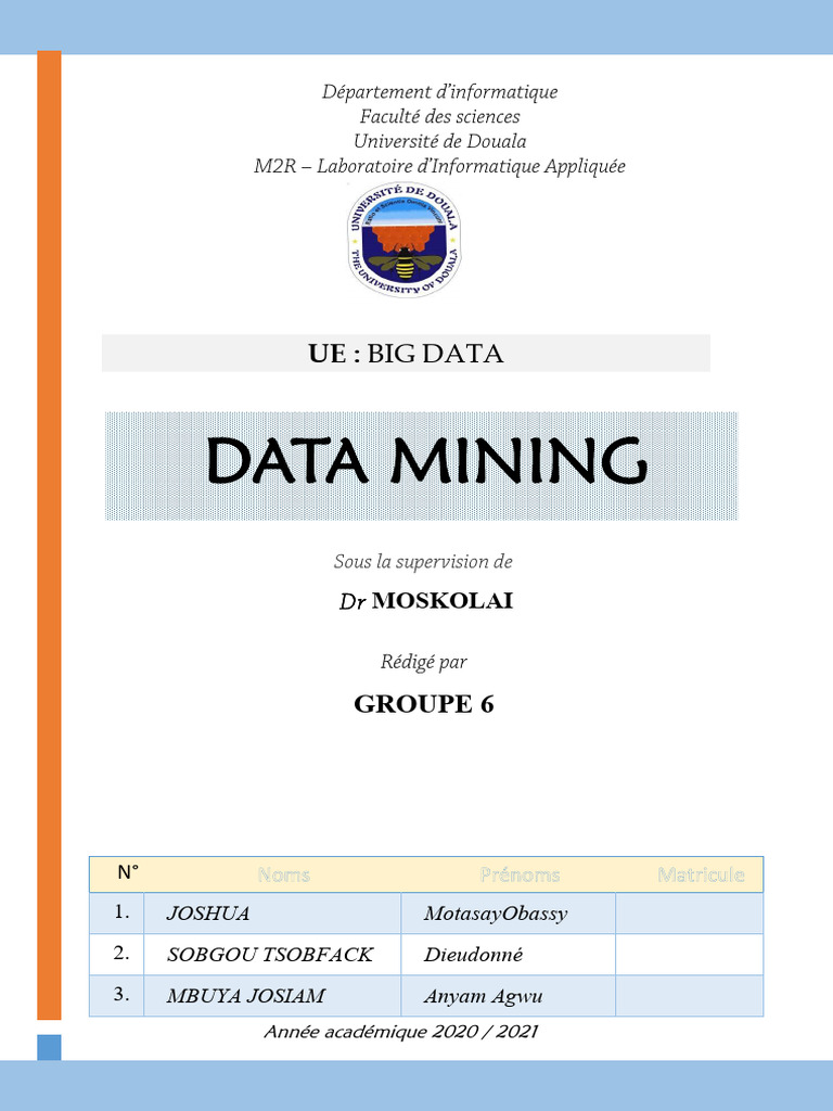 Data Mining Group 6 | PDF | Data | World Wide Web