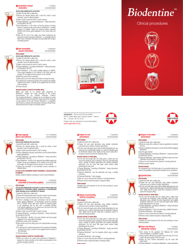 Biodentine | PDF | Clinical Medicine | Health Sciences