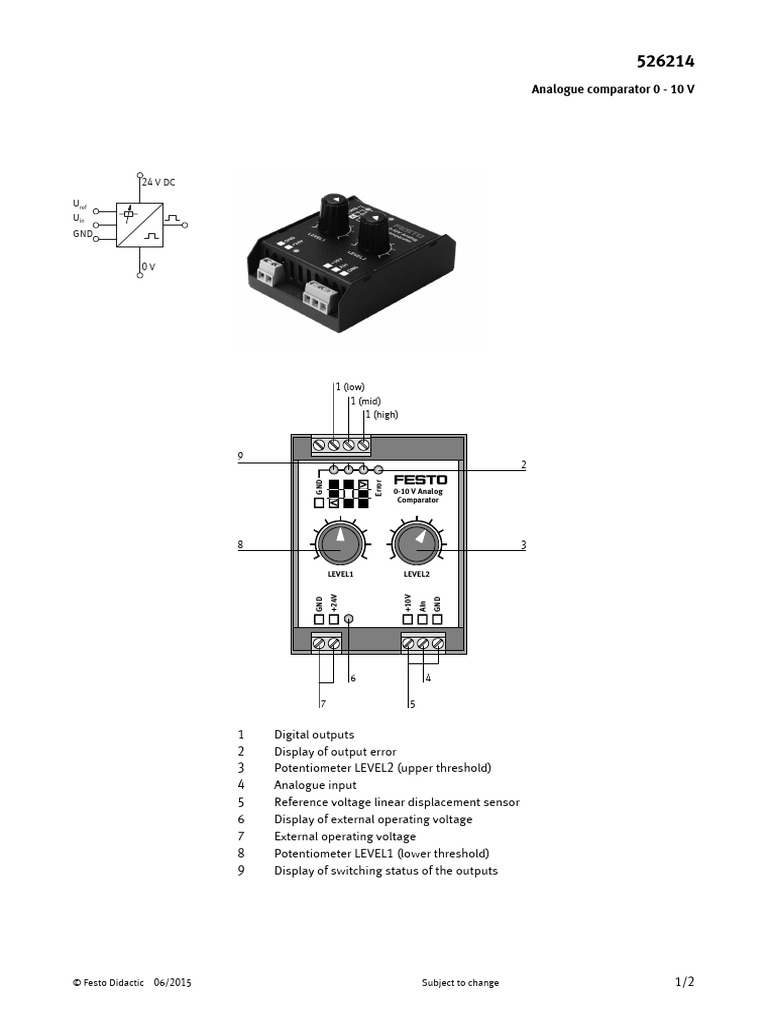 en v2.0 Analogue Comparator | PDF | Computer Science | Manufactured Goods