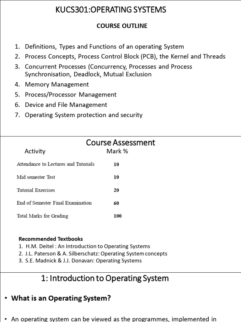 Operating Systems Course Guide | PDF | Operating System | Thread ...