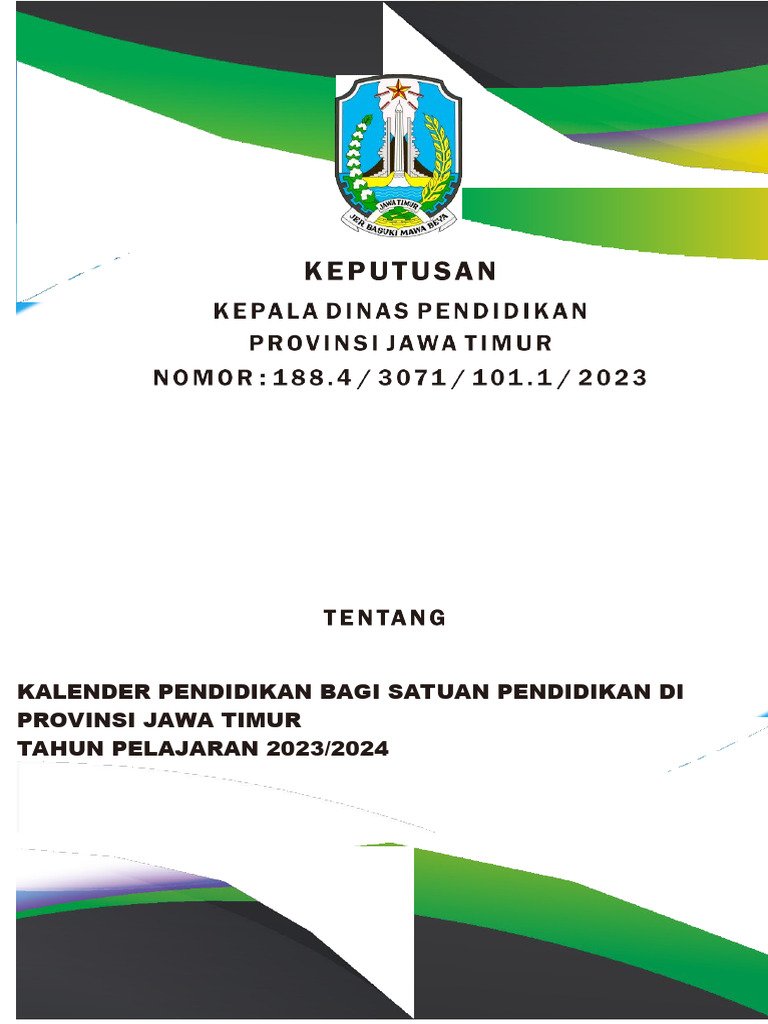Kalender Pendidikan 2023-2024 | PDF