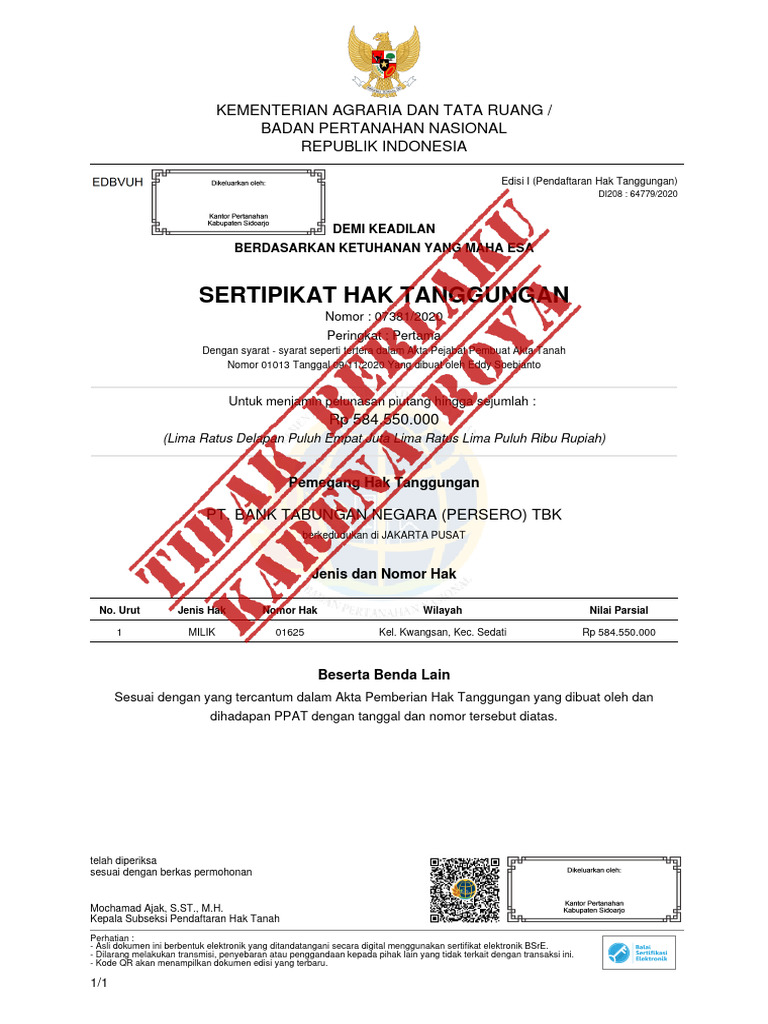 Roya STF Tanah | PDF