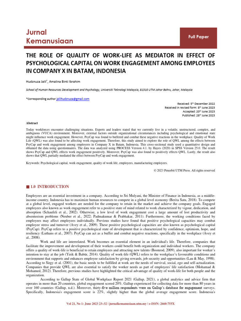 439-Article Text-1022-1061-10-20230627 | PDF | Occupational Burnout ...