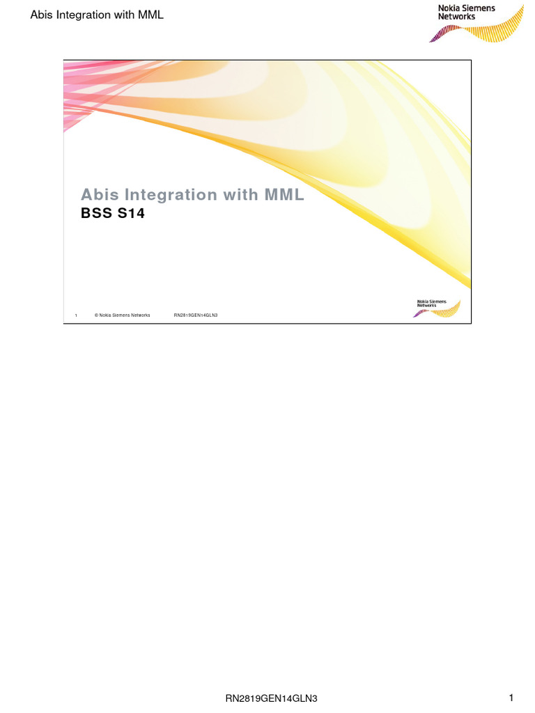08 RN2819GEN14GLN3 Abis Integration With MML | PDF | Telecommunications | Software Engineering