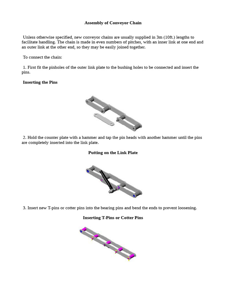 Bucket Elevator Chain Installation | PDF | Corrosion | Wear