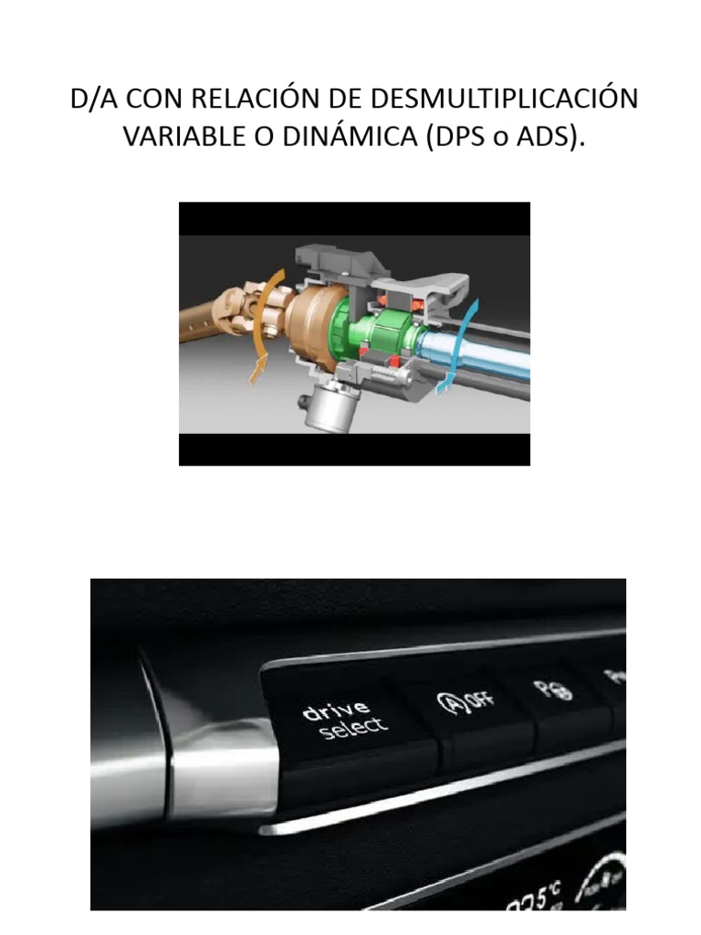 Direccion Asistida Desmultiplicacion Variable Ads DPS | PDF | Engranaje | Eje