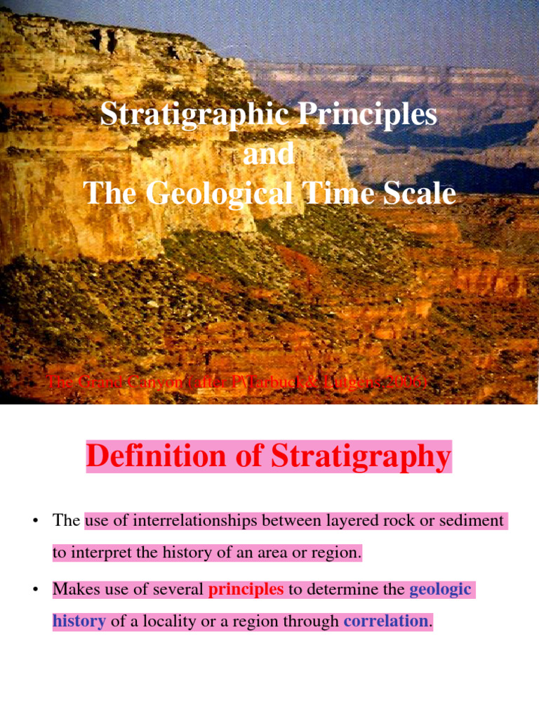 Lecture - Stratigraphic Principles | PDF | Geologic Time Scale | Geology