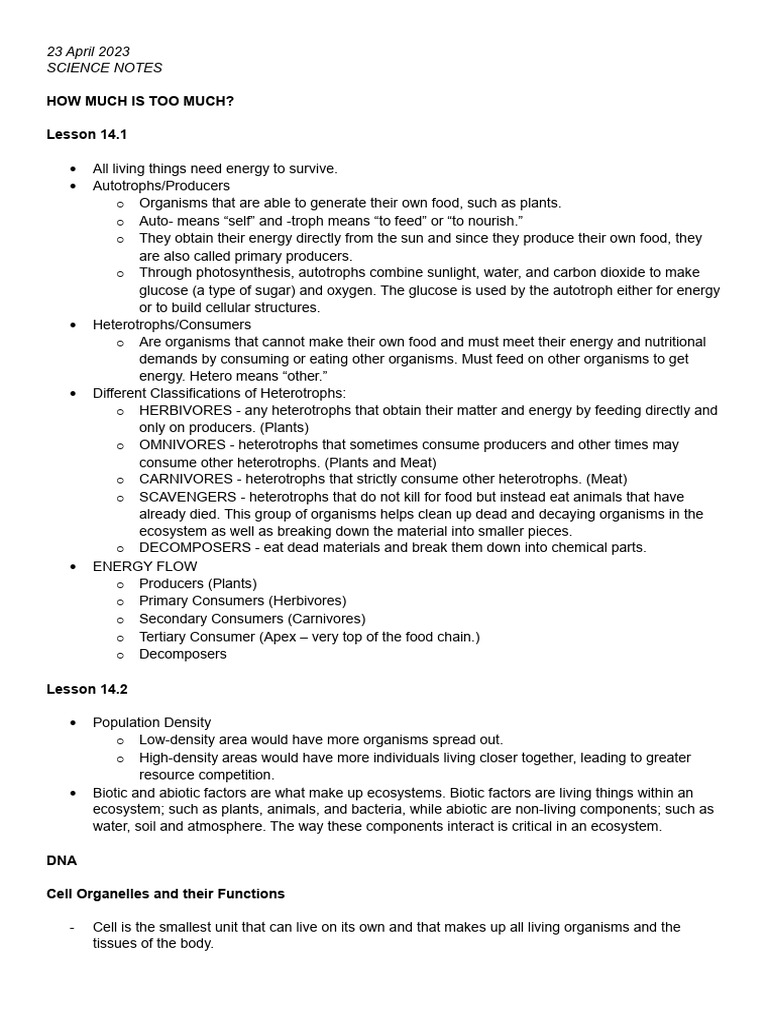 Science | PDF | Cell (Biology) | Foods