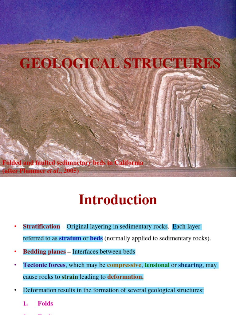 Lecture - Geological Structures | PDF | Fault (Geology) | Structural ...