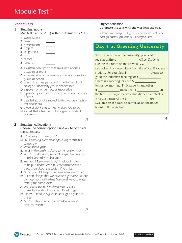 CB 5 Module Test 1 | PDF | Human Communication | Linguistics