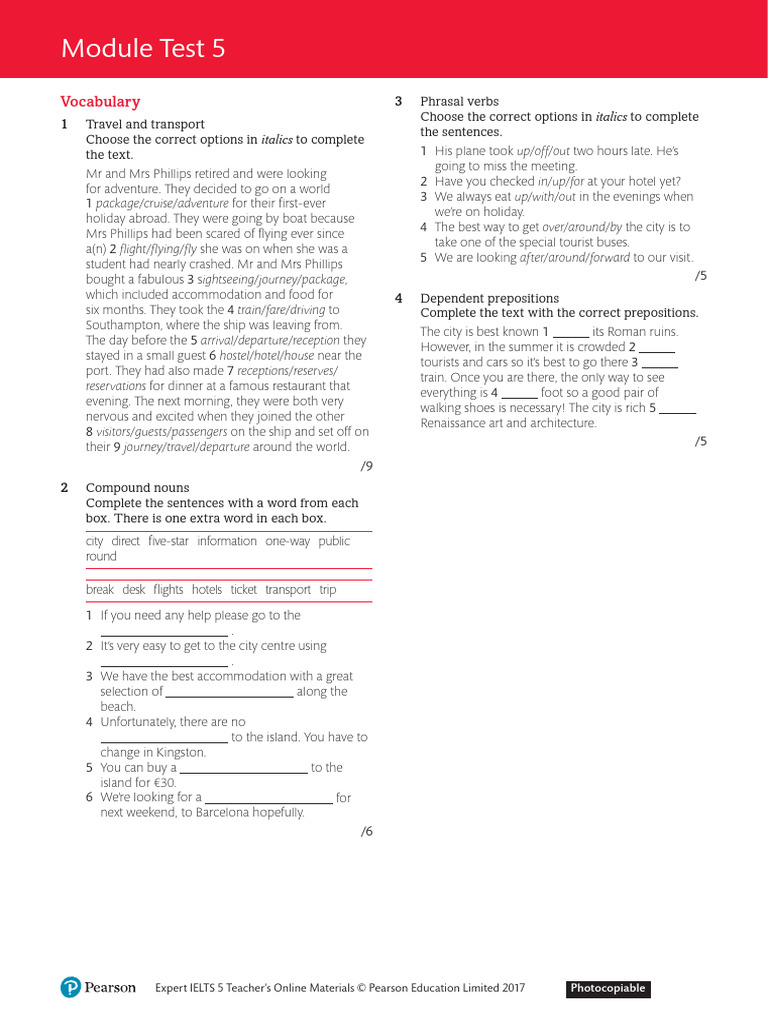 CB 5 Module Test 5 | PDF