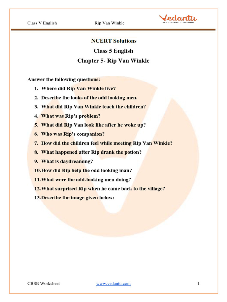 Ncert Solutions Class 5 English Marigold Chapter 5 Pdf