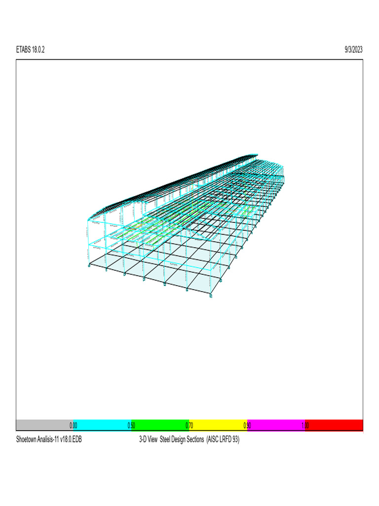 ETABS 18.0.2-3-D View Steel Design Sections (AISC LRFD 93) | PDF