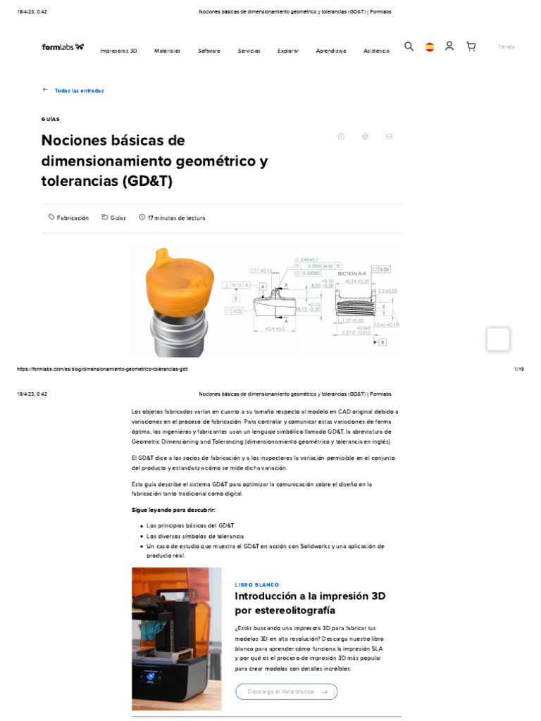 Nociones Básicas de Dimensionamiento Geométrico y Tolerancias (GD&T ...