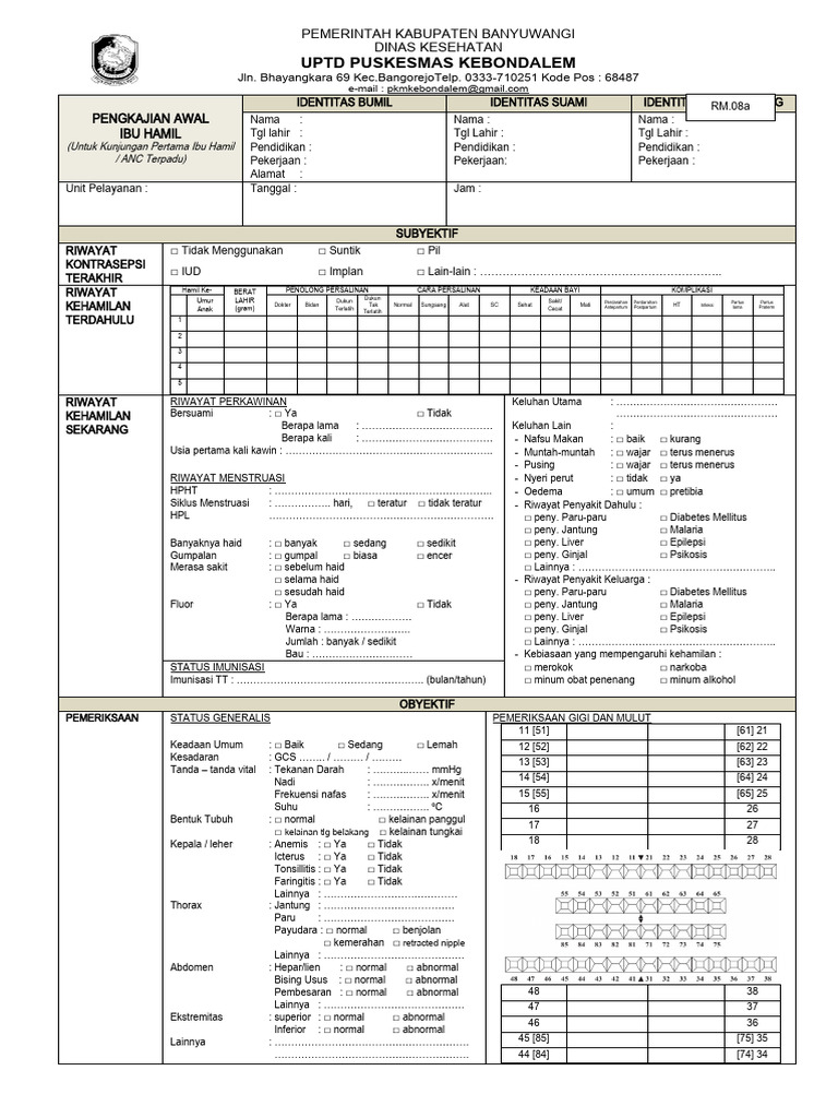 Rekam Medik Ibu Hamil | PDF