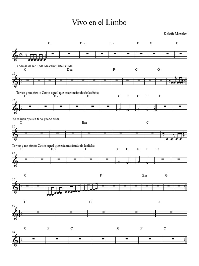 Vivo en El Limbo - Kaleth Morales | PDF