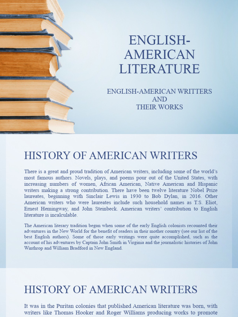 American Writers and Their Impact | PDF | English Literature | American ...