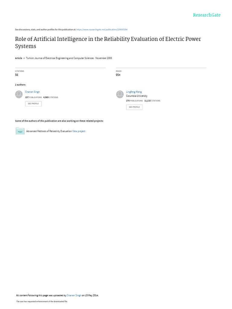 Role of Artificial Intelligence in The Reliability | PDF | Monte Carlo Method | Reliability ...