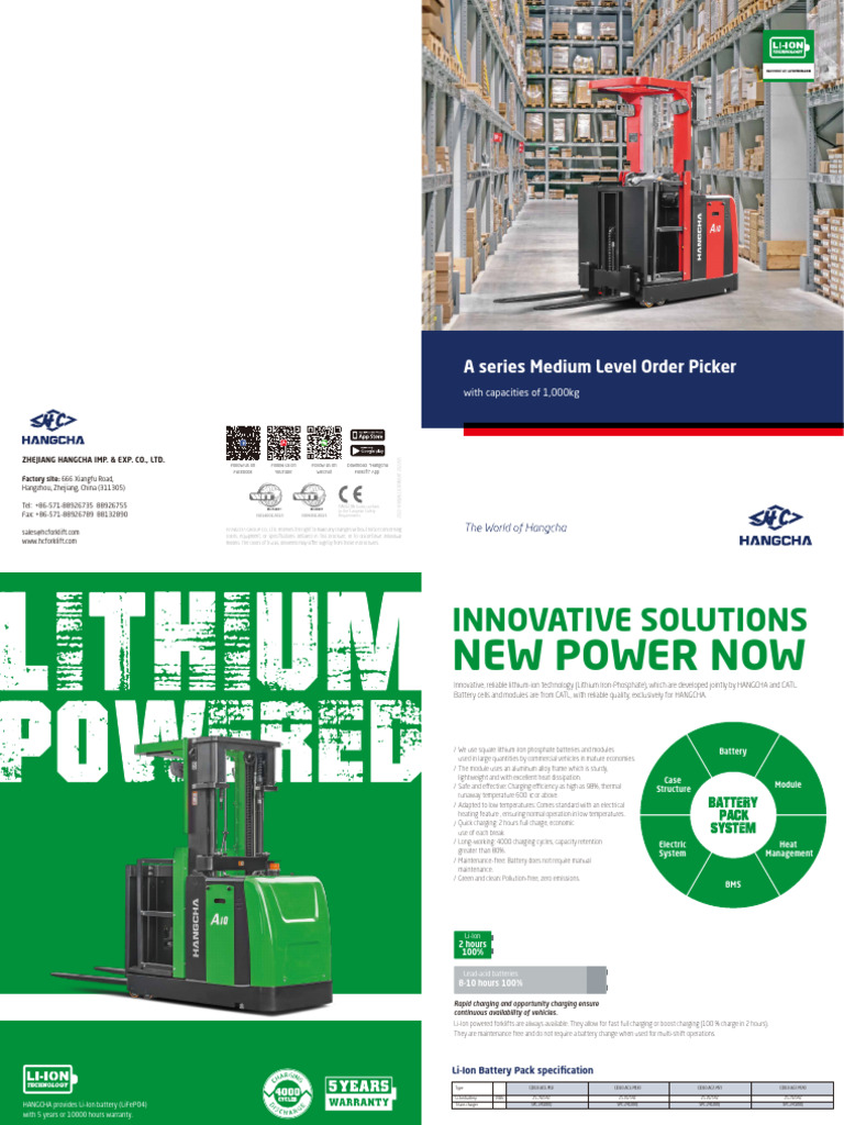 A Series Medium Level Order Picker | PDF | Technology & Engineering