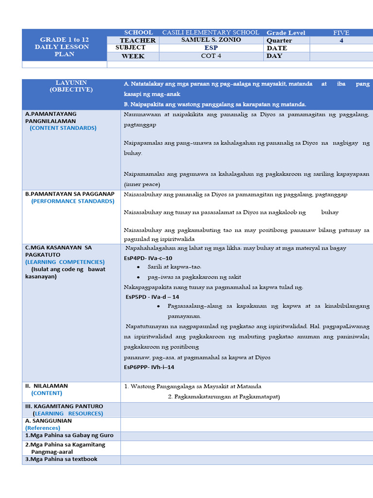 Esp 5-Cot Samuel S Zonio | PDF