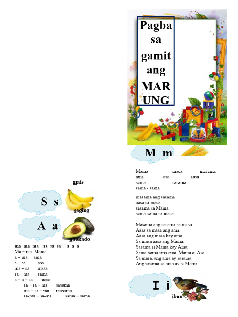 Pagbasa Gamit Ang Marungko Booklet | PDF