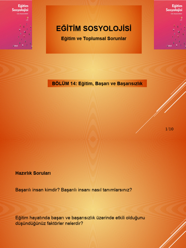 Bolum 14 Egitim Sosyolojisi Egitim Basari Ve Basarisizlik 1636532003 | PDF