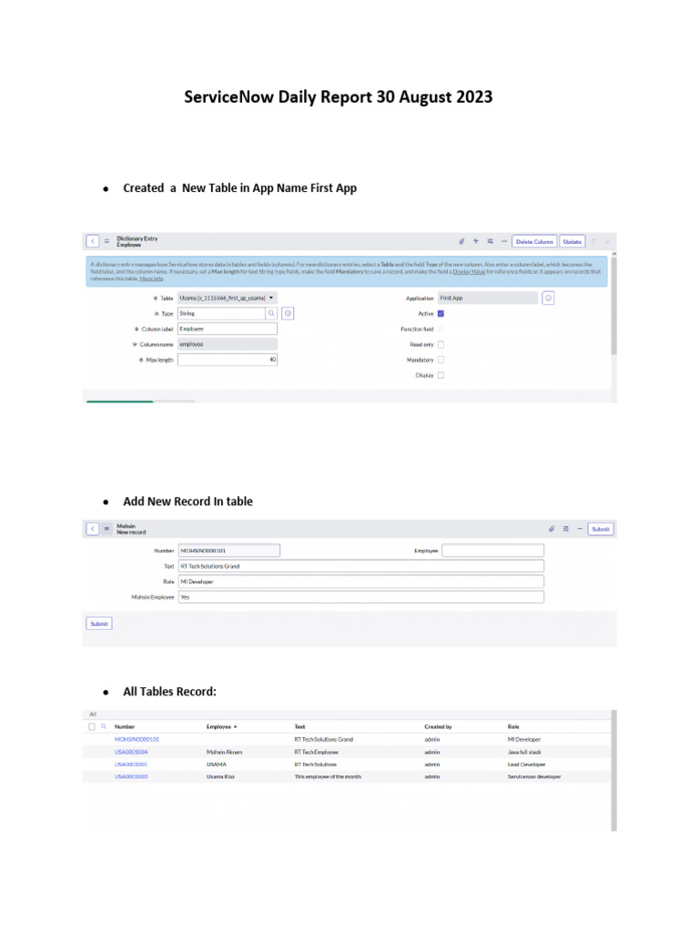 Servicenow Work | PDF