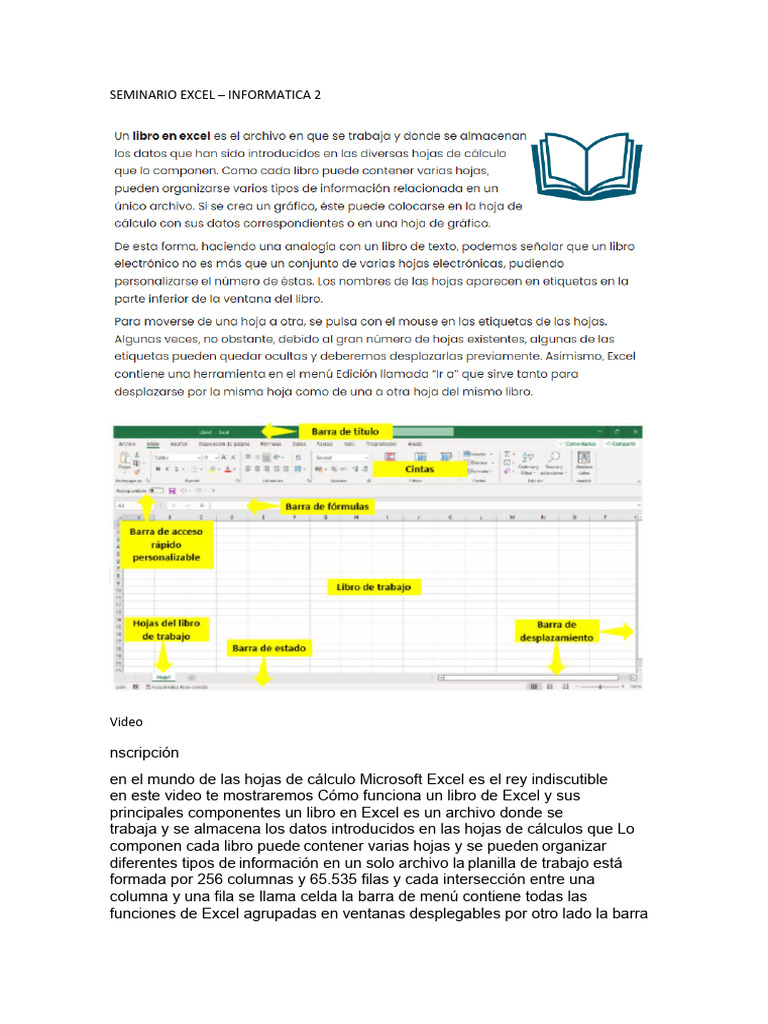 Seminario Excel | PDF | Microsoft Excel | Hoja de cálculo