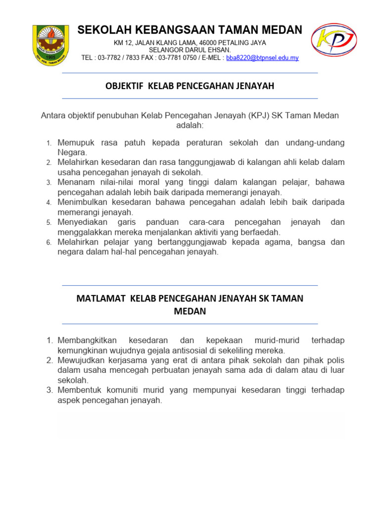 Bahan 1 KPJ | PDF