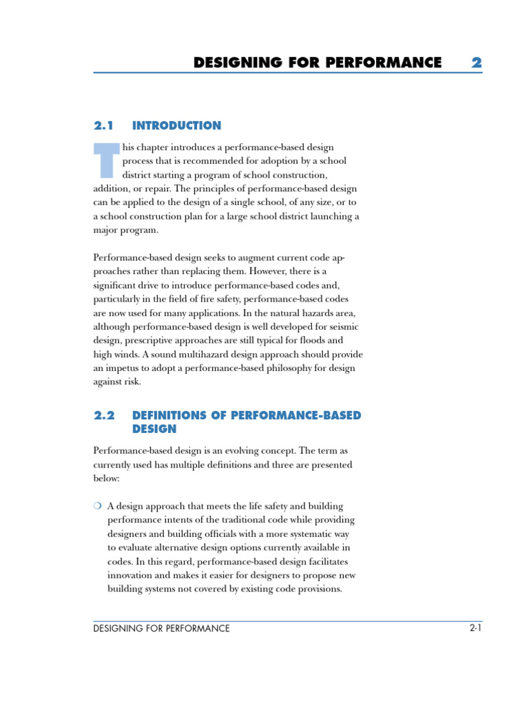 Performance-Based Design Ch2 | PDF
