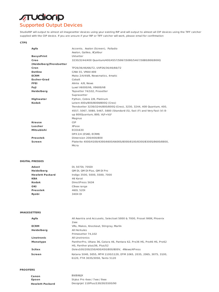 Studiorip Output | PDF