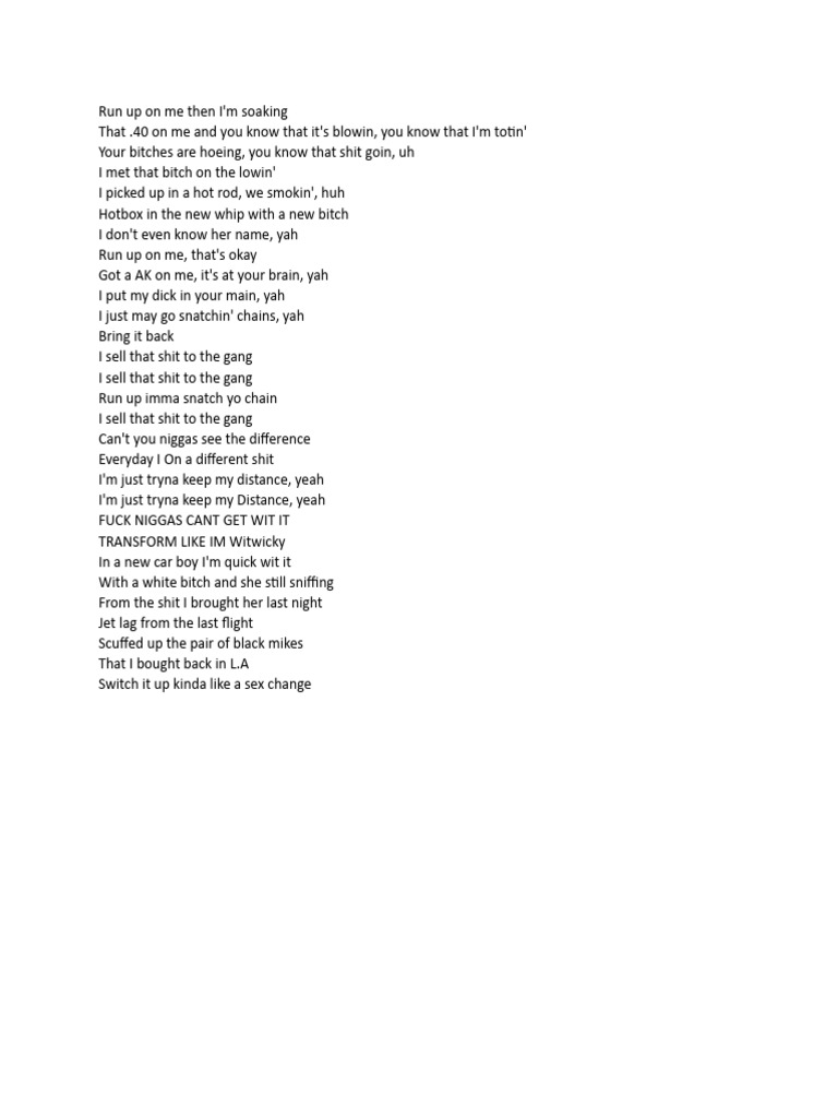 Lil Dunk Lyrics | PDF