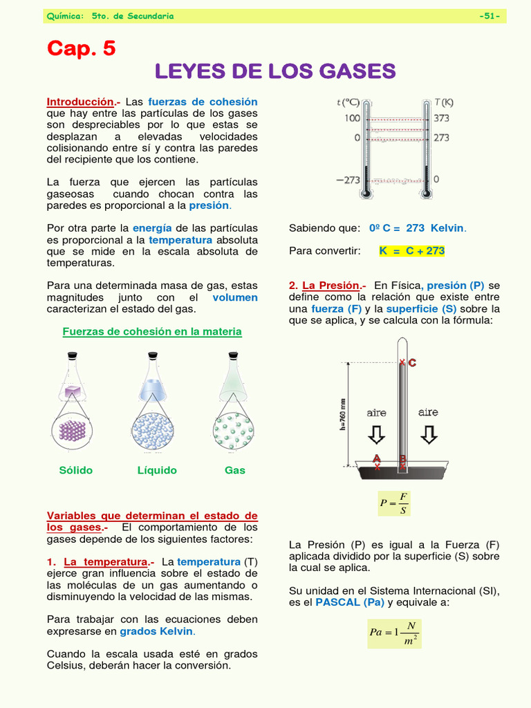 Leyes de Los Gases | PDF