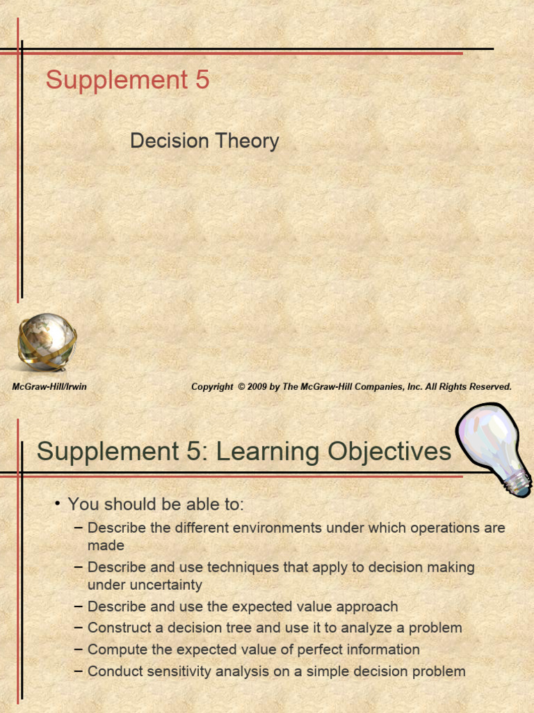 06 Decision Theory-1 | PDF | Decision Making | Applied Mathematics