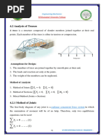 Method of Joints Solved Examples | PDF | Truss | Structural Engineering