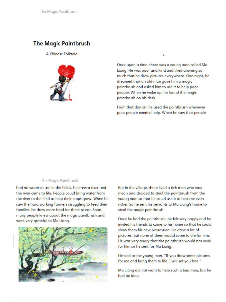 Magic Paintbrush Lesson Plan | PDF | Vocabulary