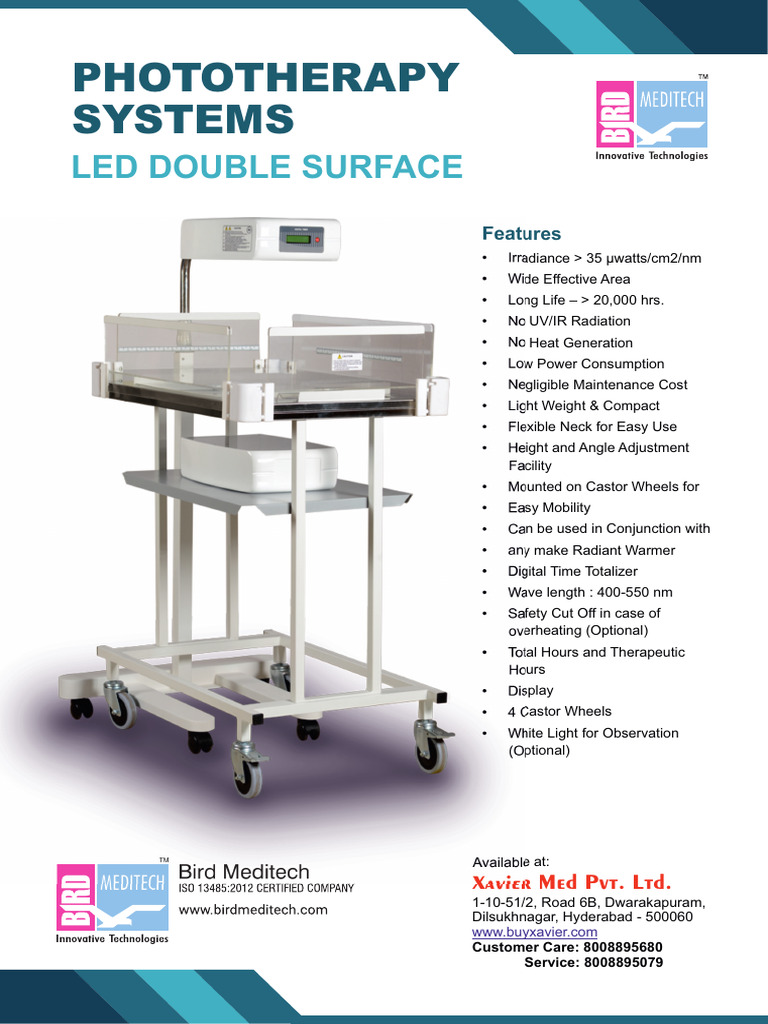 LED Phototherapy System Features | PDF