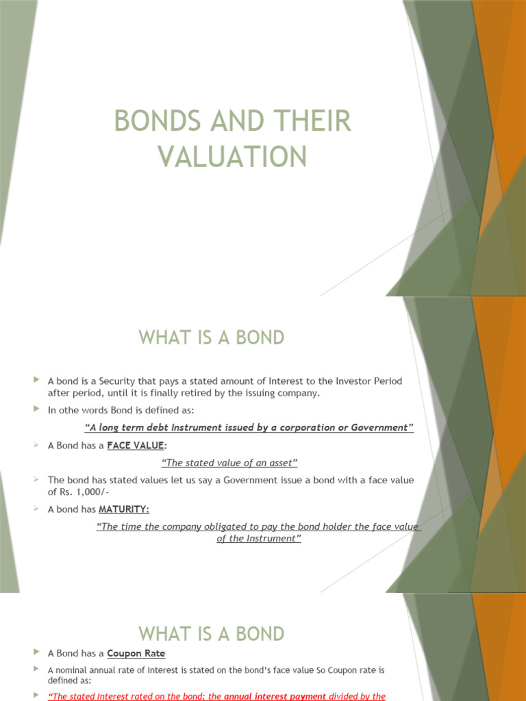 Bonds and Their Valuation | PDF | Bonds (Finance) | High Yield Debt