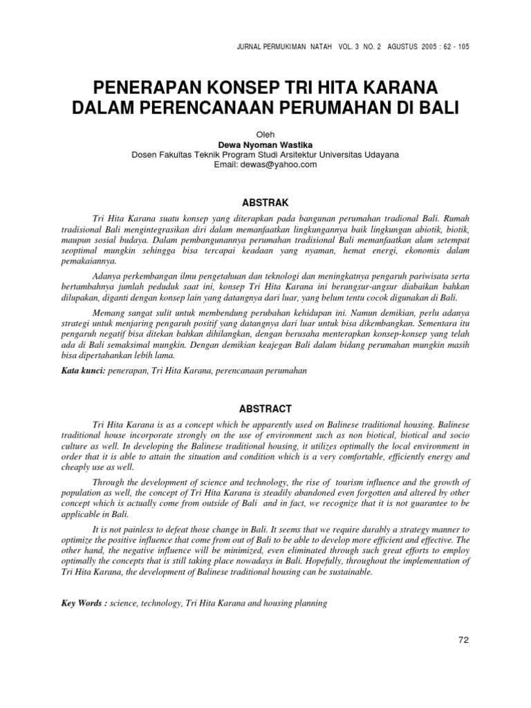Wastika - Konsep Tri Hita Karana | PDF