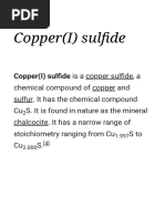 List of Copper Salts - Wikipedia | PDF | Hydroxide | Salt (Chemistry)