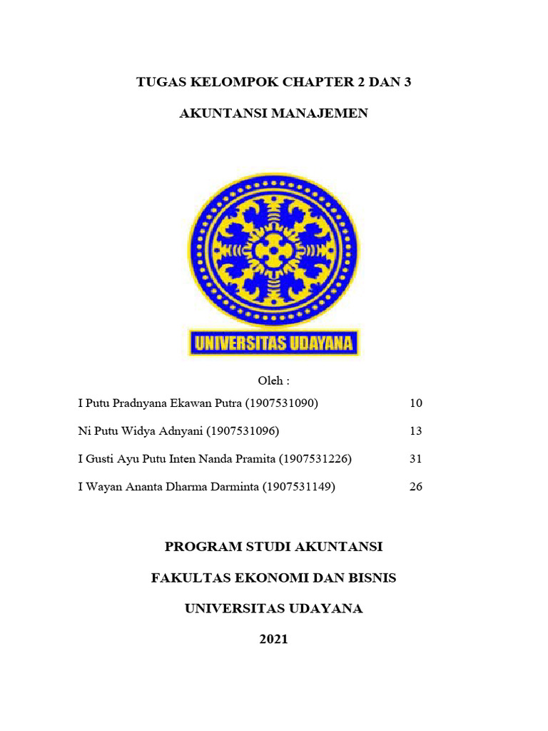 Akmen b3 - Tugas Latihan 1 - Kelompok 8 | PDF
