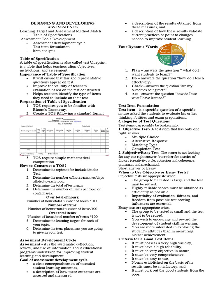 Handouts Educ 202 | PDF | Educational Assessment | Multiple Choice