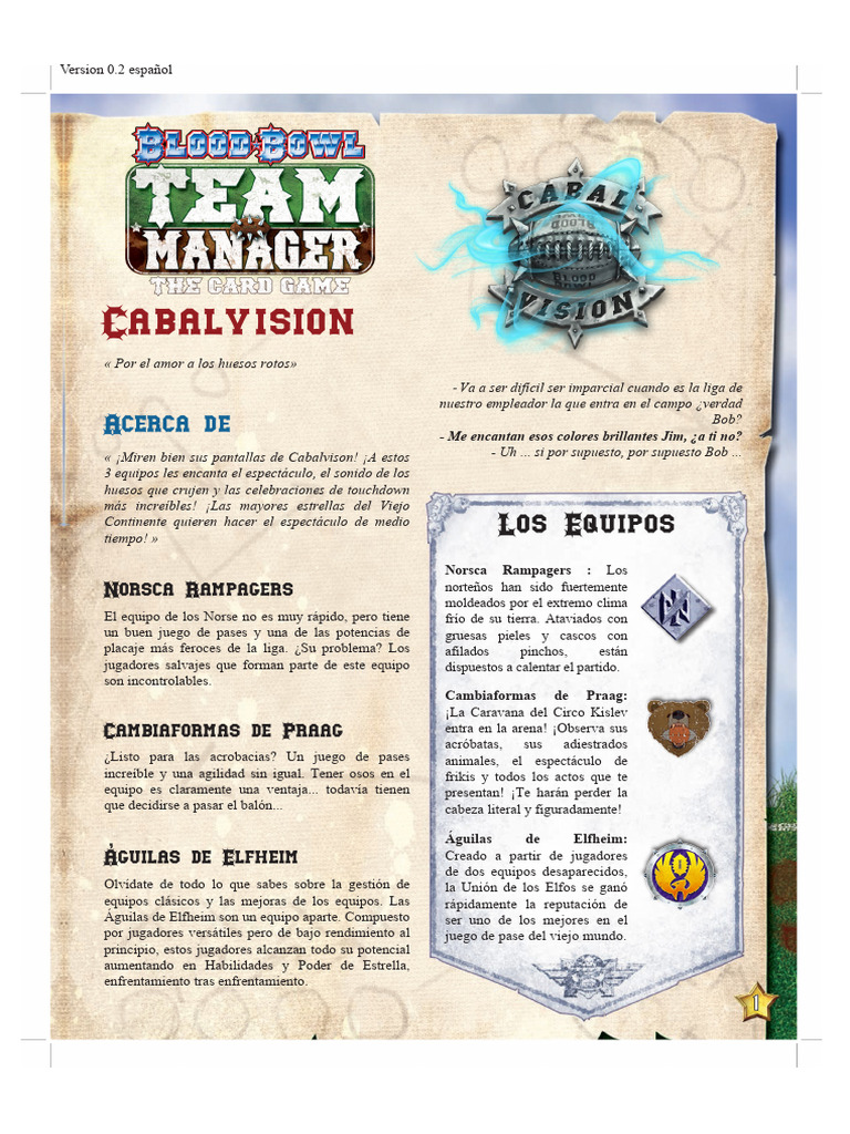 Reglamento CABAL Español | PDF