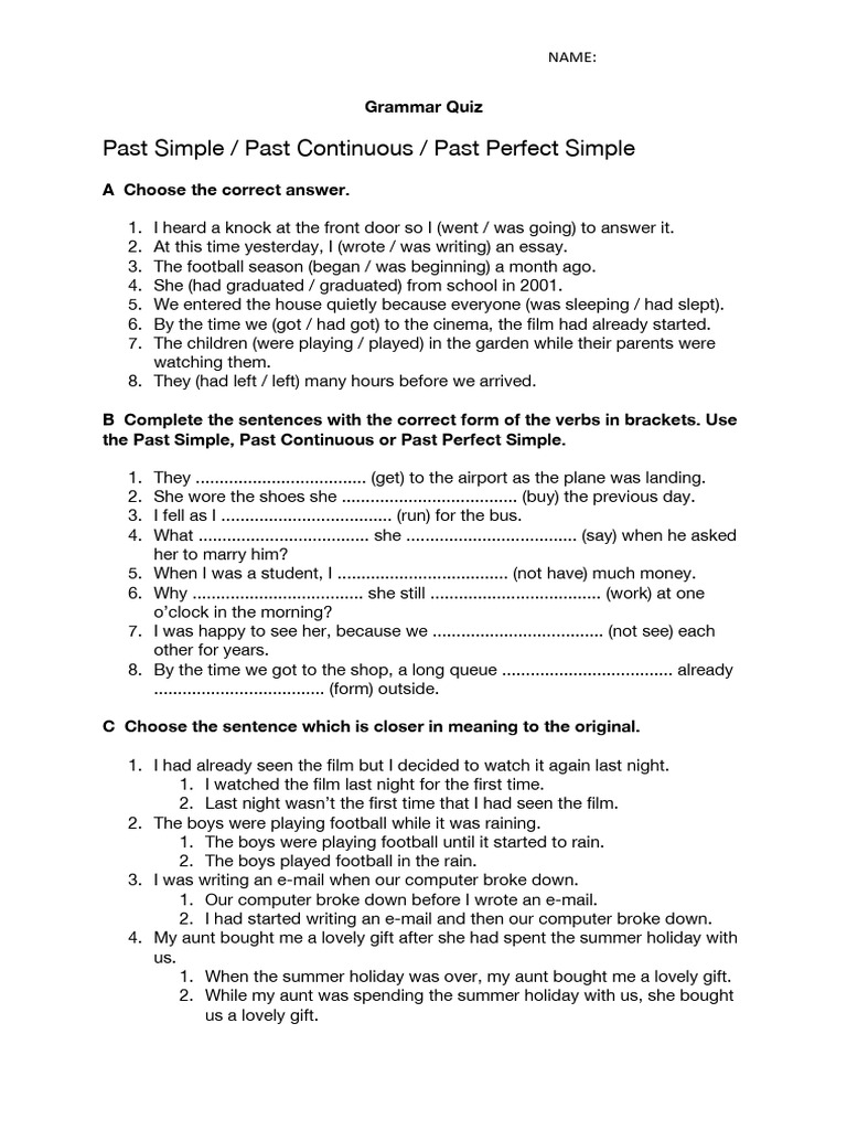 Grammar Quiz | PDF | J. K. Rowling | Harry Potter