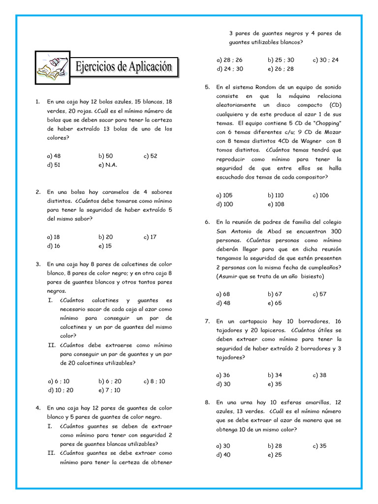 Ejercicios de Secundaria | PDF | Disco compacto