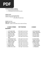 12 Basic Strike of Arnis | PDF | Individual Sports | Combat Sports